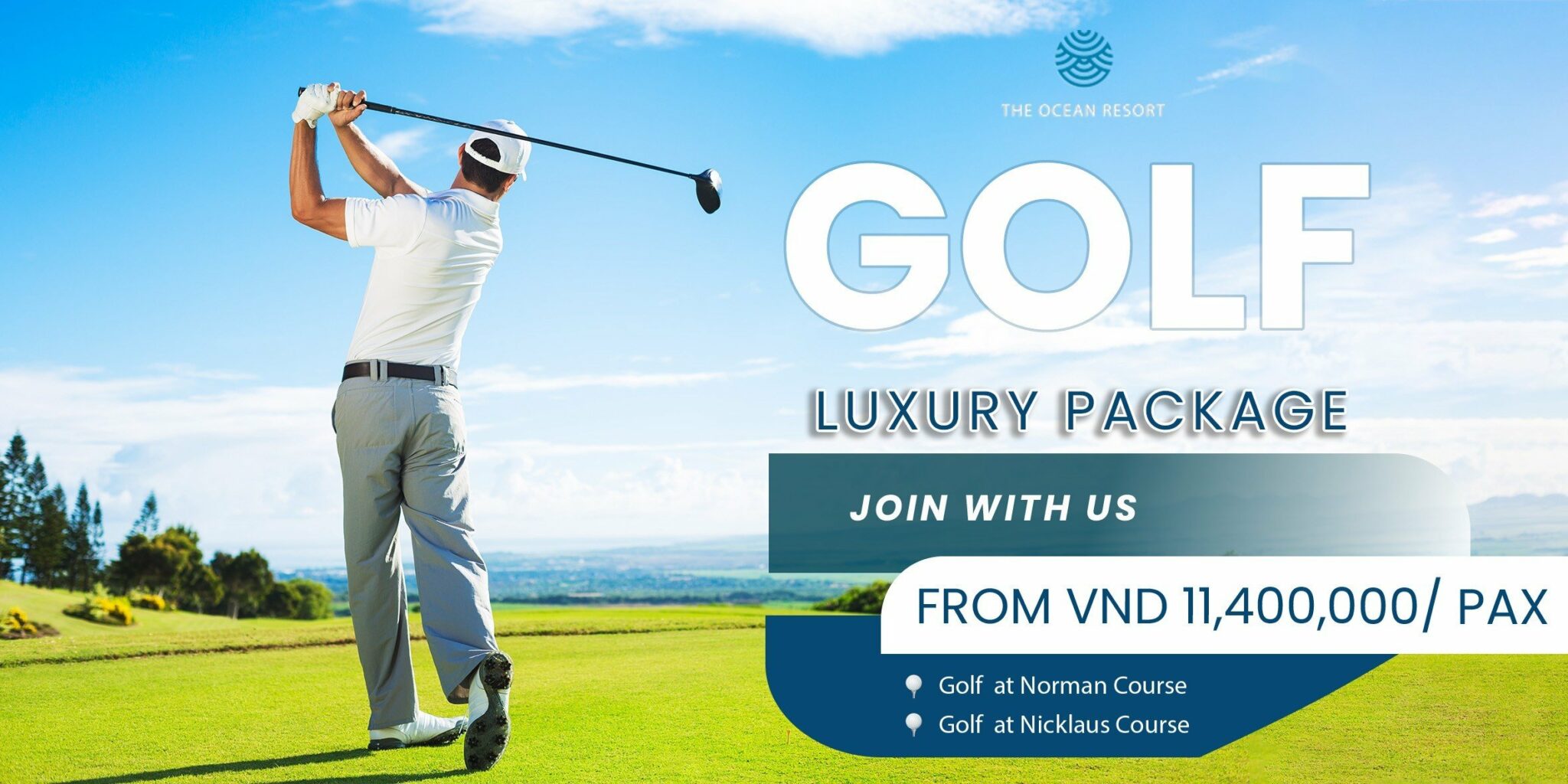 𝗚𝗢𝗟𝗙 𝗟𝗨𝗫𝗨𝗥𝗬 𝗣𝗔𝗖𝗞𝗔𝗚𝗘 – ĐÁNH BAY GIỚI HẠN TRÊN ĐƯỜNG GOLF ĐẲNG CẤP CHỈ TỪ VND 11.400.000/ KHÁCH ...